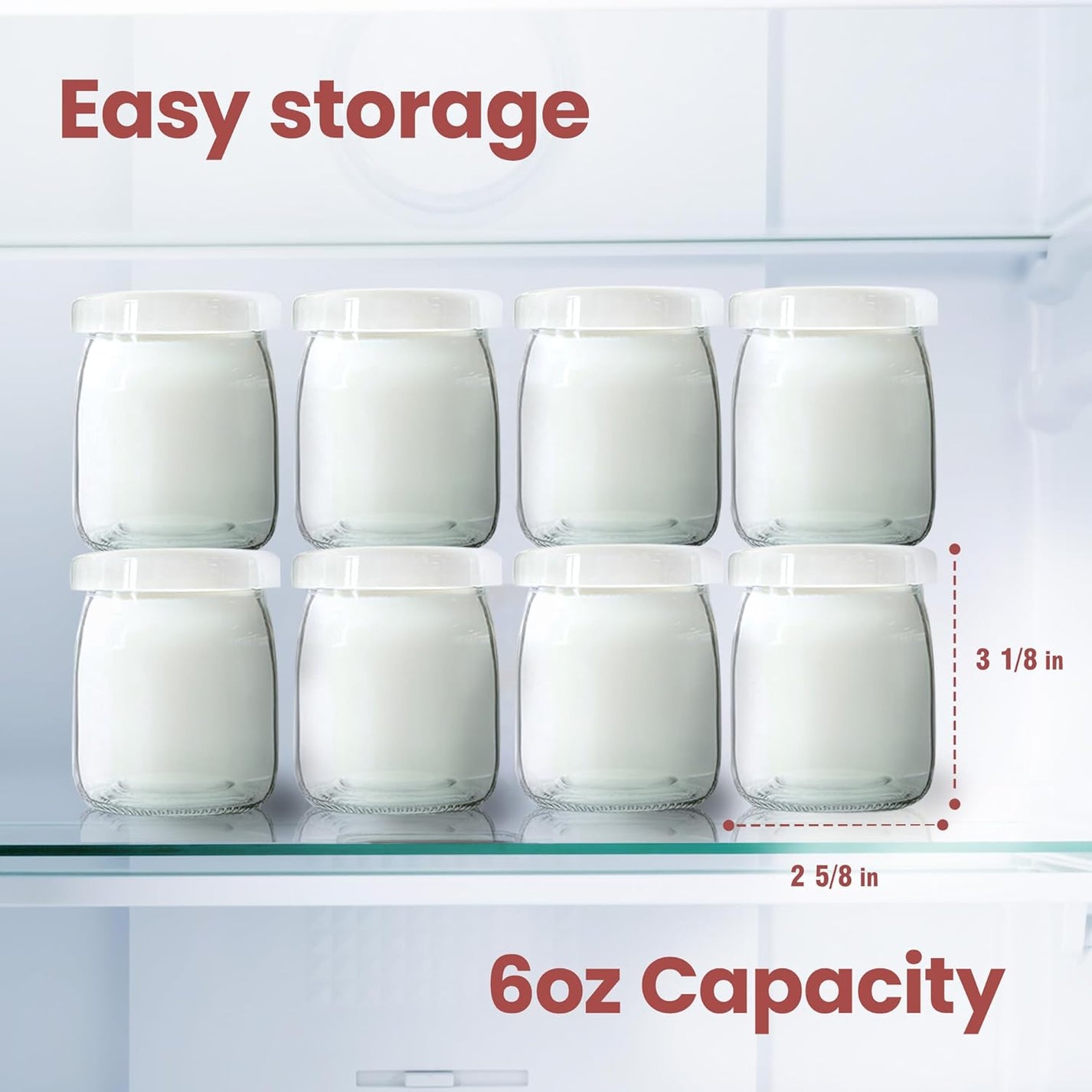 8 Yogurt Jars (6oz each) - Ultimate